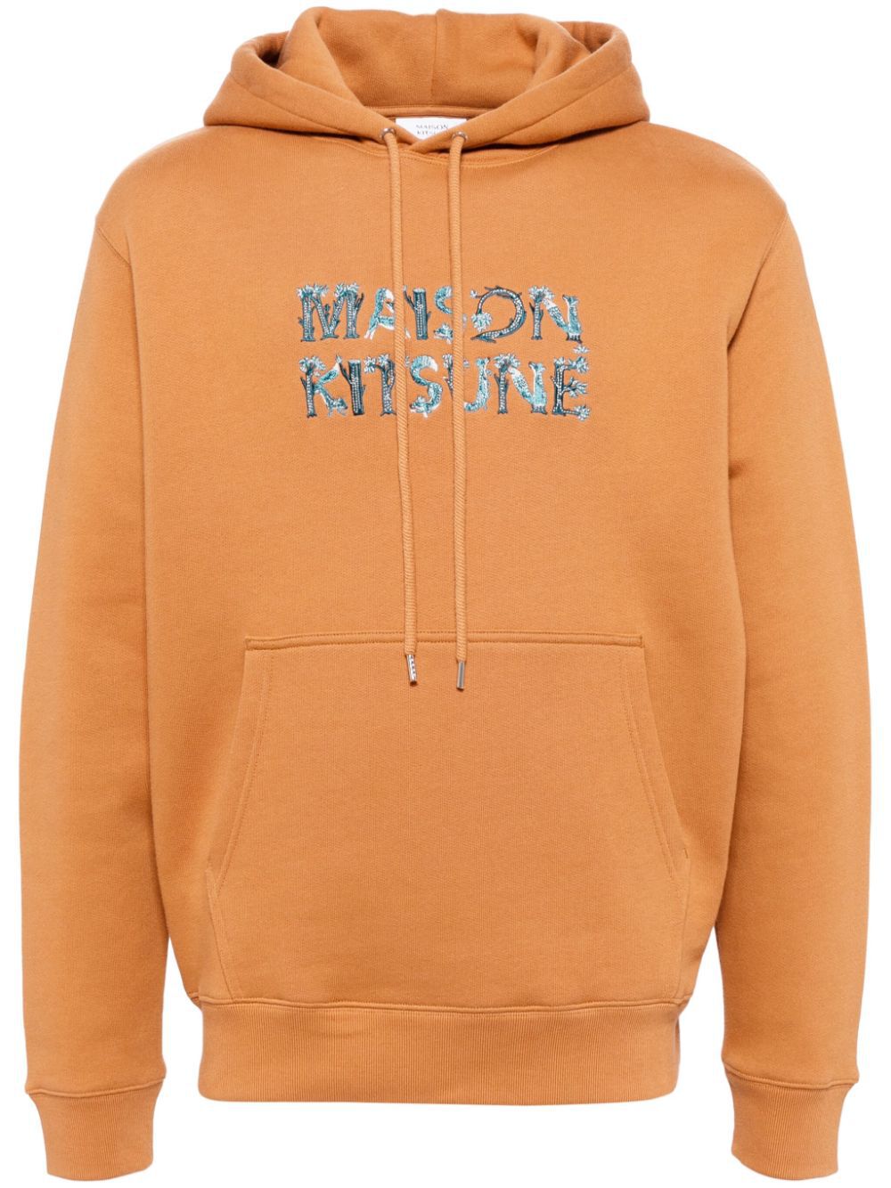 Maison Kitsuné Wooland Alphabet Comfort Hoodie - Orange | Editorialist
