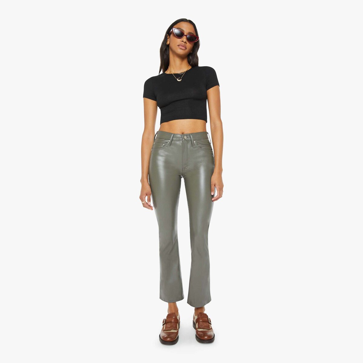 Mother The Insider Flood Cinder Block Jeans - Multi | Editorialist