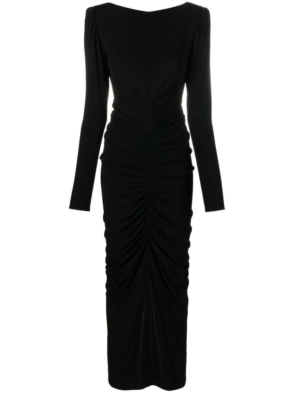 Givenchy Long-sleeved Draped Gown - Black | Editorialist