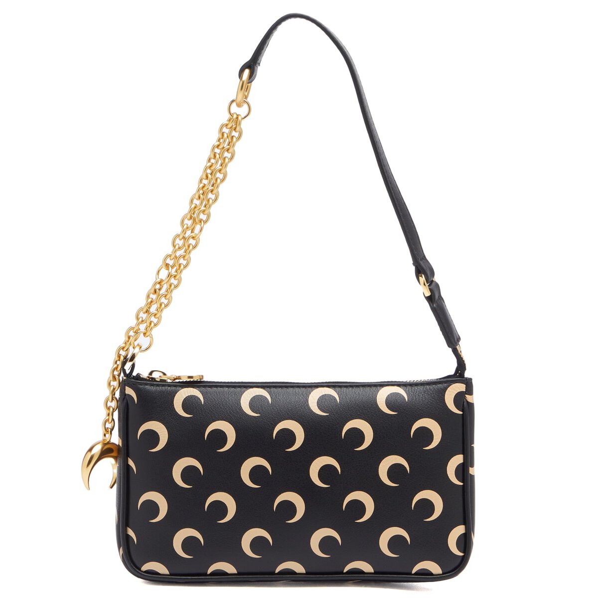 MARINE SERRE Moon Screenprint Leather Eclips - Tan | Editorialist