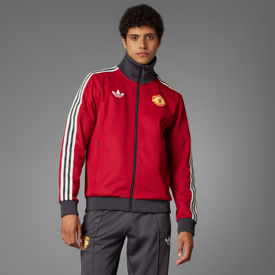 Adidas Manchester United Originals Track Top - Team Victory Red ...