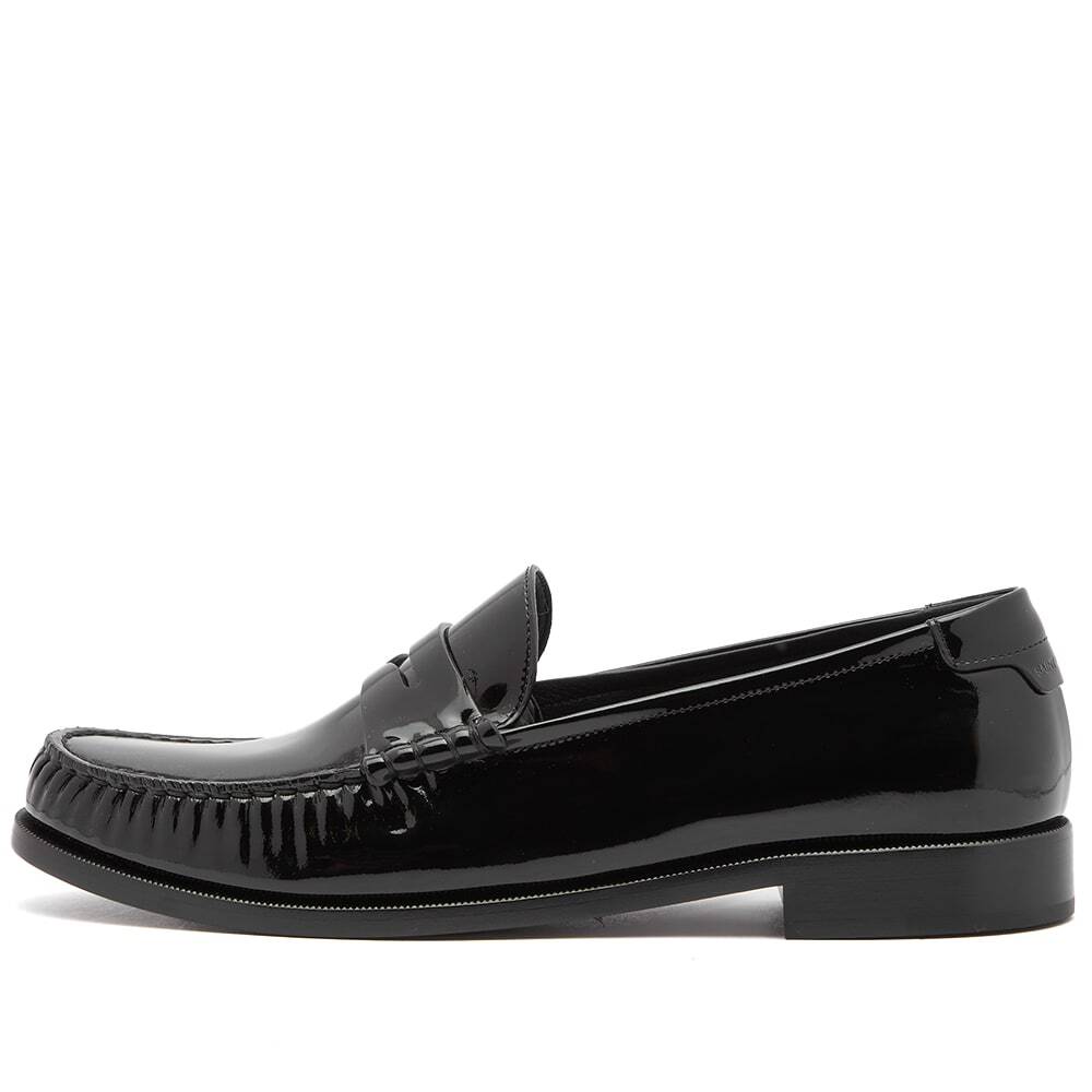 Saint Laurent Ysl Logo Loafer - Black | Editorialist