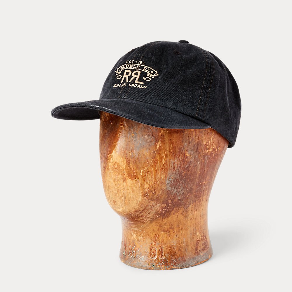 Ralph Lauren Rrl Ranch Logo Twill Cap - Black | Editorialist