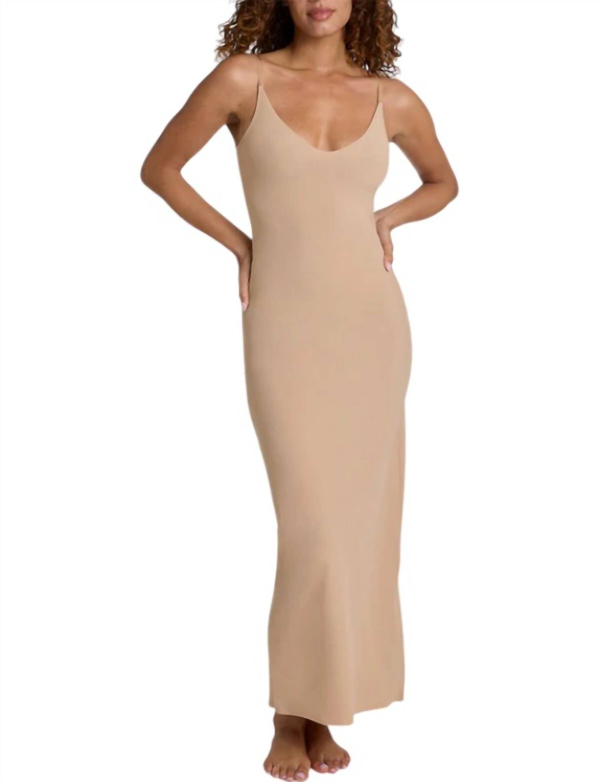 Commando Maxi Slip Dress In Beige - 37% Off | Editorialist