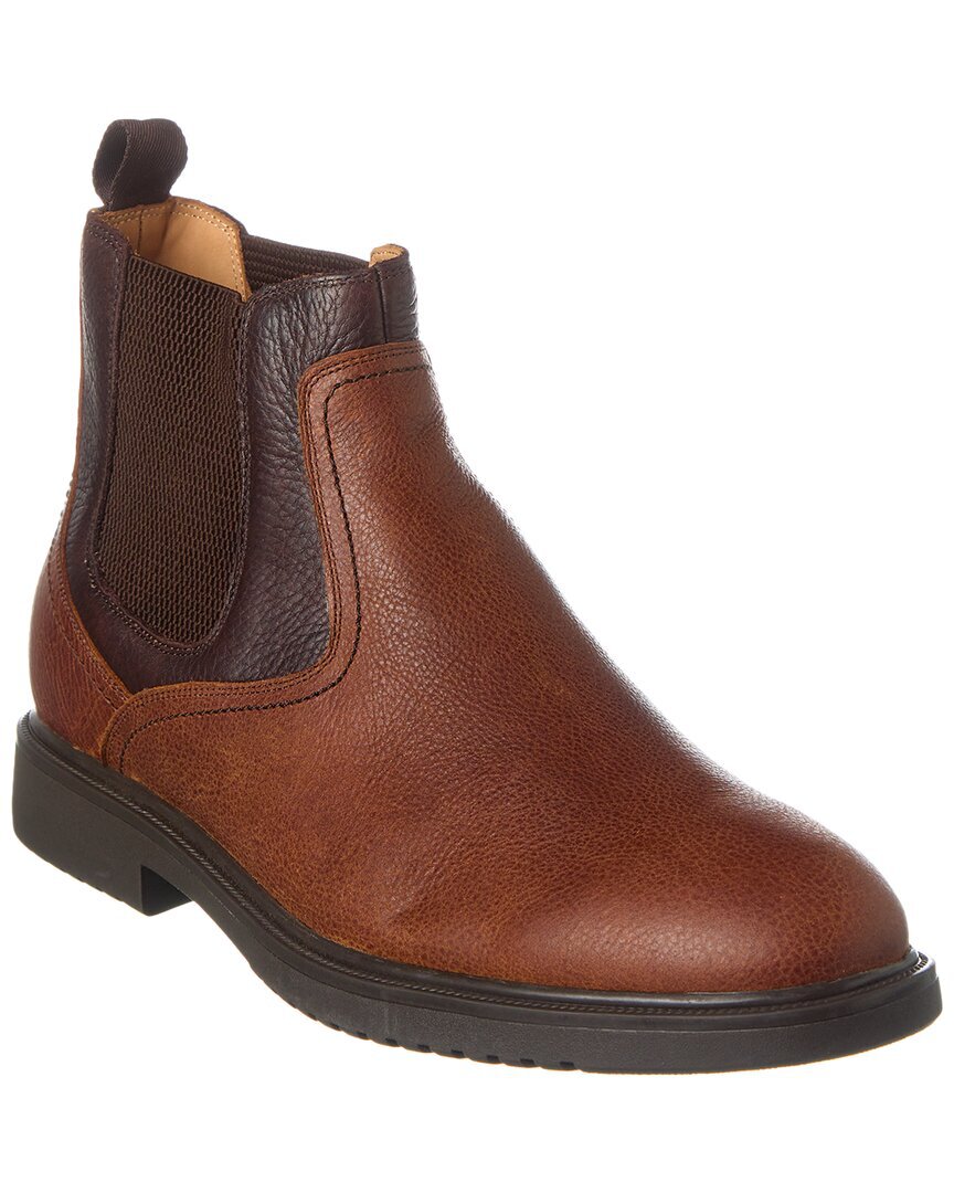 Brass Mark Leather Chelsea Boot In Brown - 46% Off | Editorialist