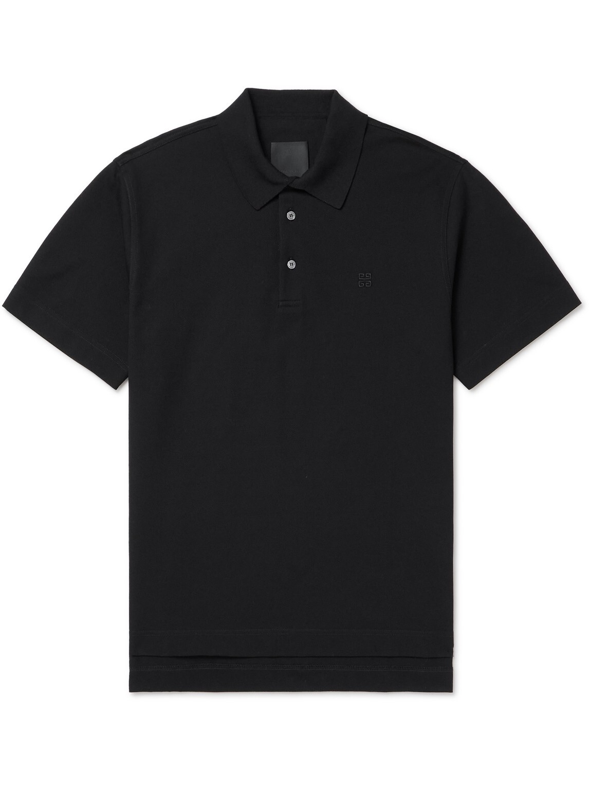 Givenchy Logo-Embroidered Cotton-Piqué Polo Shirt Xs - Black | Editorialist