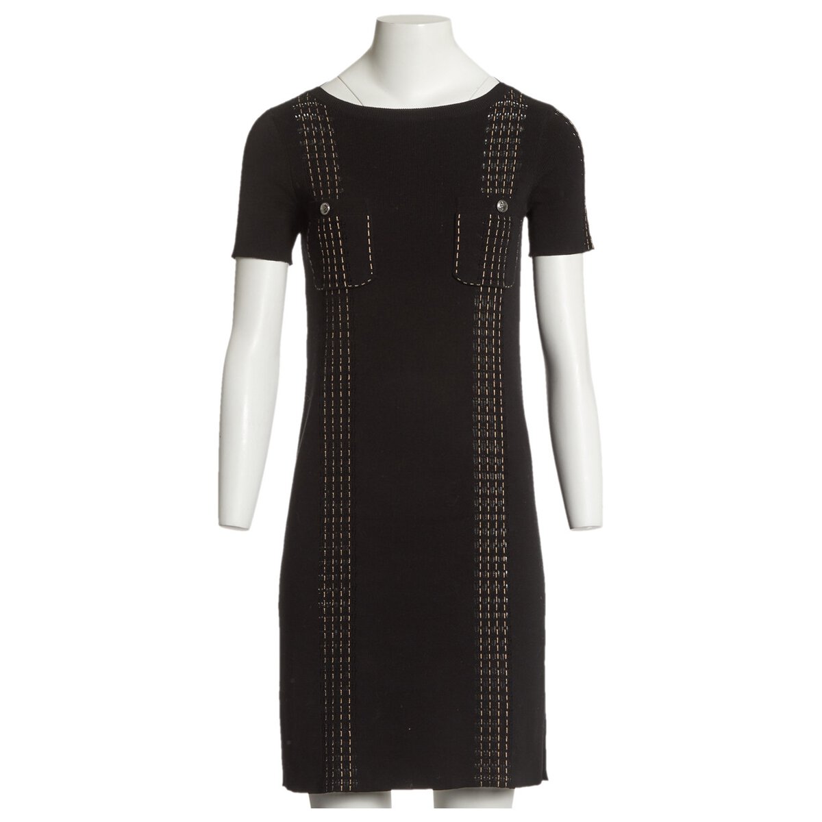 Chanel Knit Mini Dress In Black - 10% Off | Editorialist