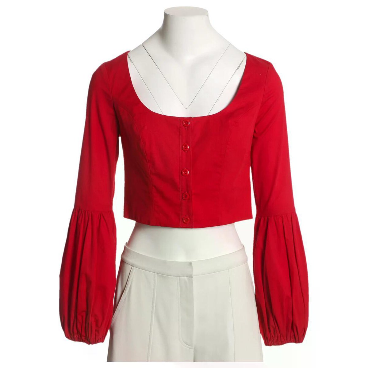 Staud Blouse In Red - 5% Off | Editorialist