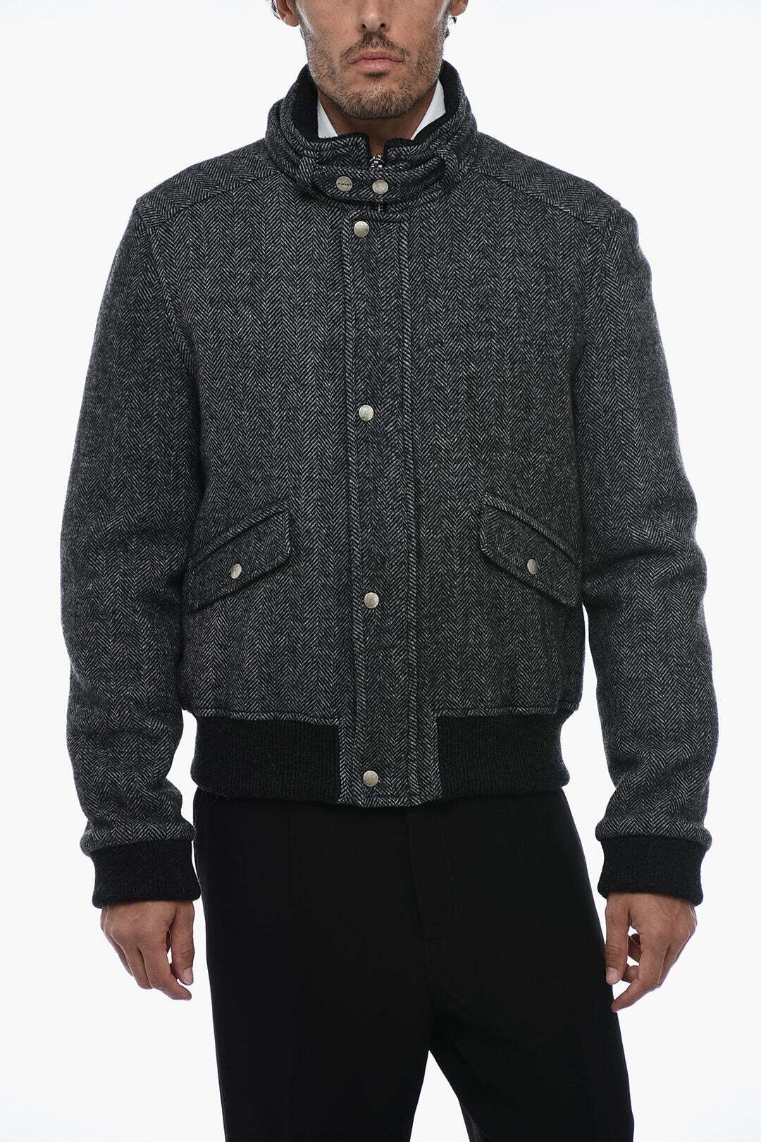 Isabel Marant Quilted Peter Bomber Jacket With Herringbone Motif In ...