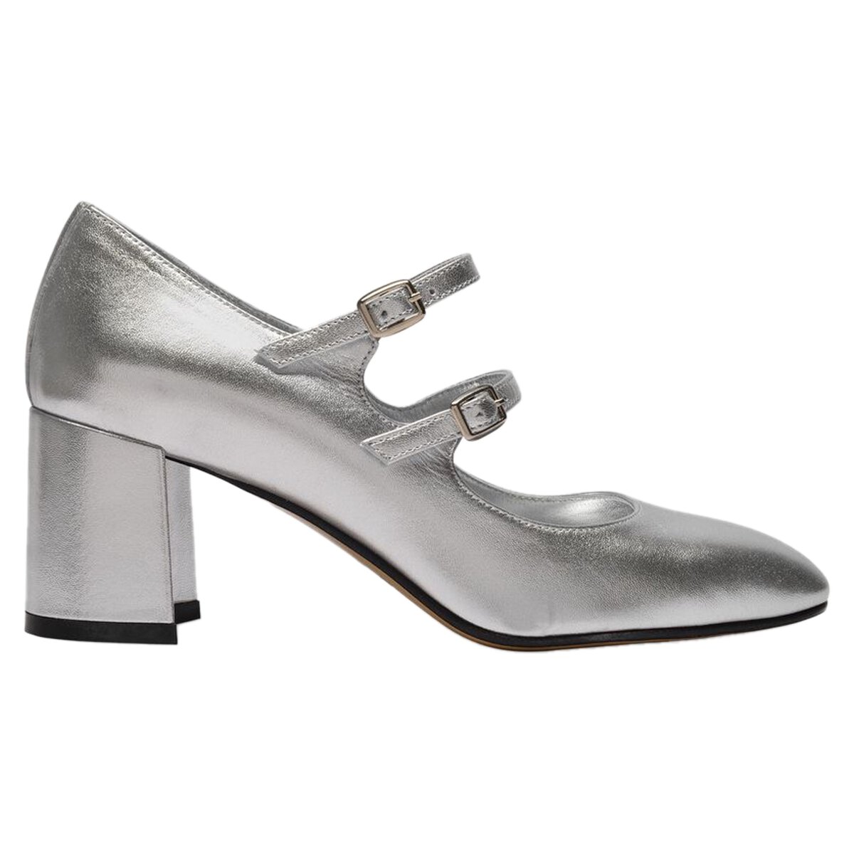 Carel Alice Pumps Carel Leather In Silver - 5% Off | Editorialist