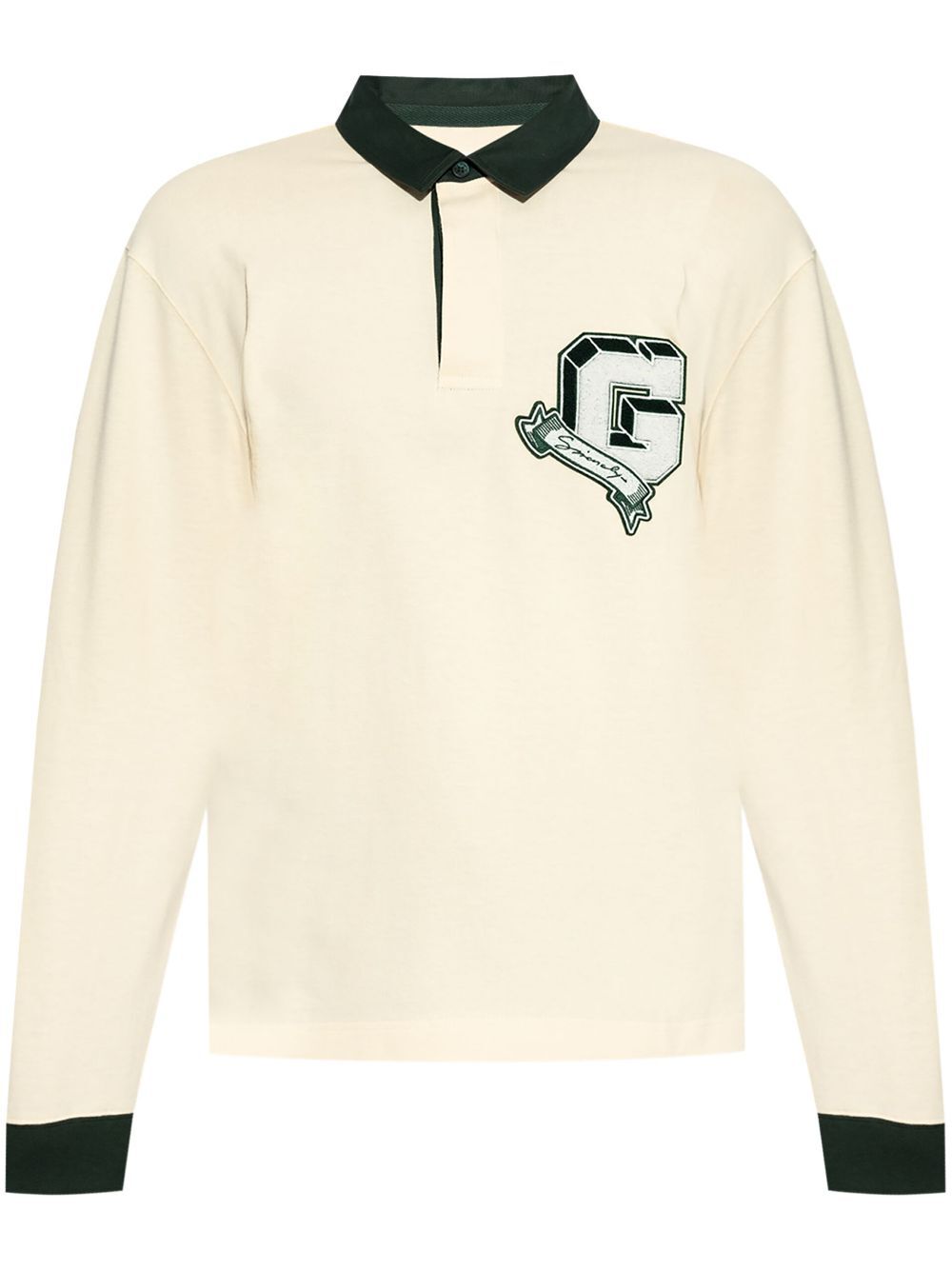 Givenchy Logo-Patch Polo Shirt - Neutrals | Editorialist