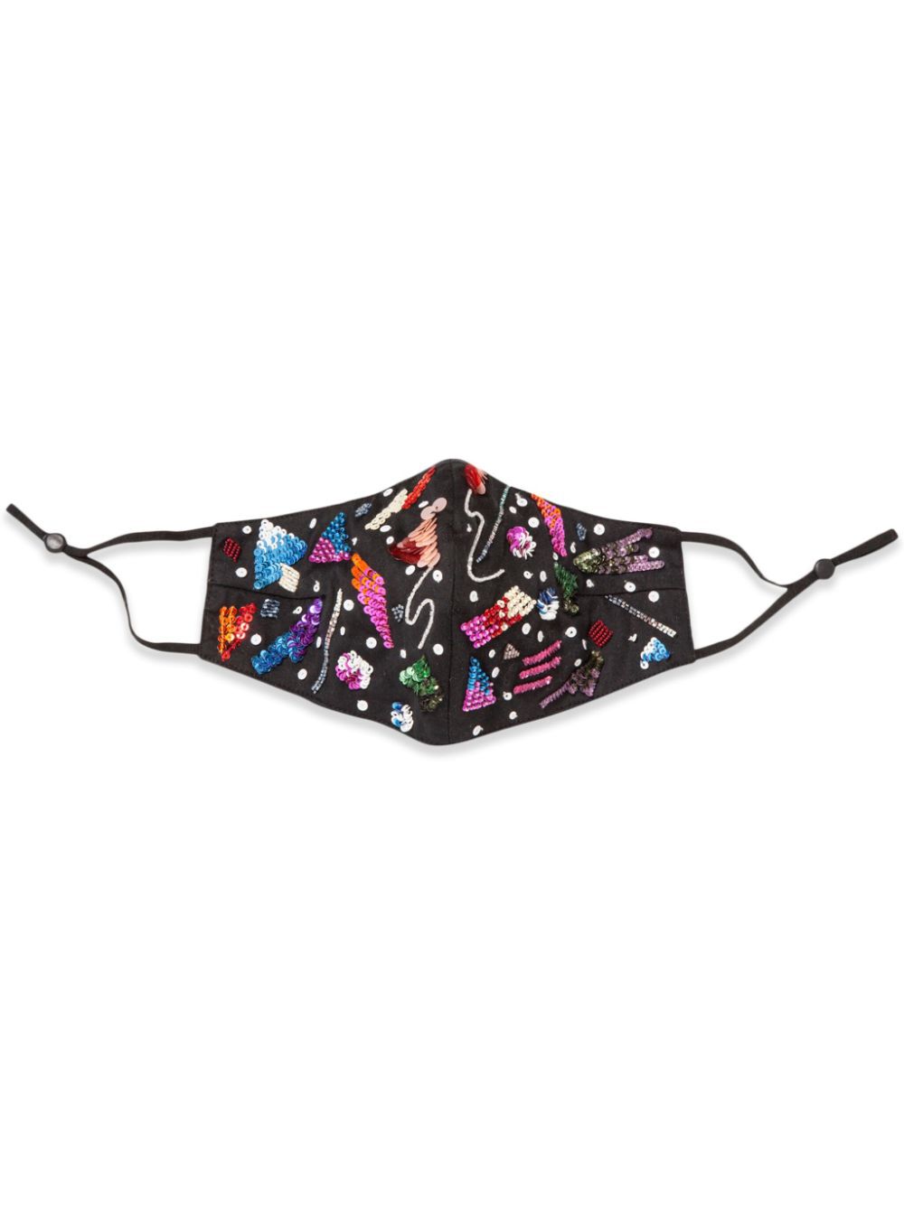Jennifer Behr Sequin-Embellished Face Mask In Black - 10% Off ...