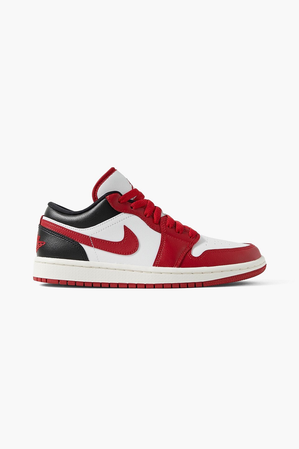 Nike Air Jordan 1 Low Colorblock Leather Sneakers In Red - 50% Off ...
