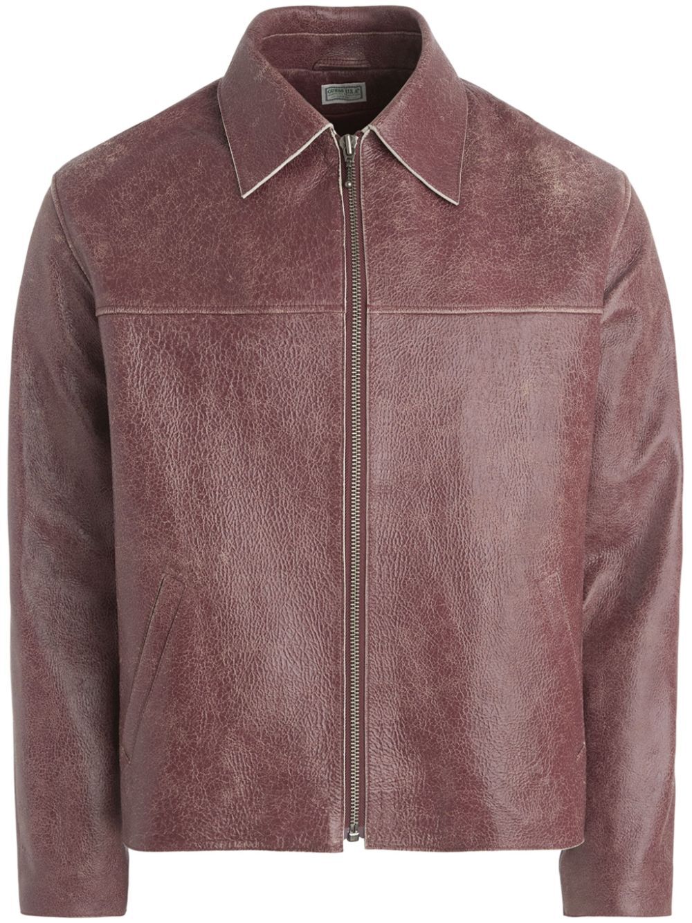 Guess Leather Jacket In Red - 10% Off | Editorialist