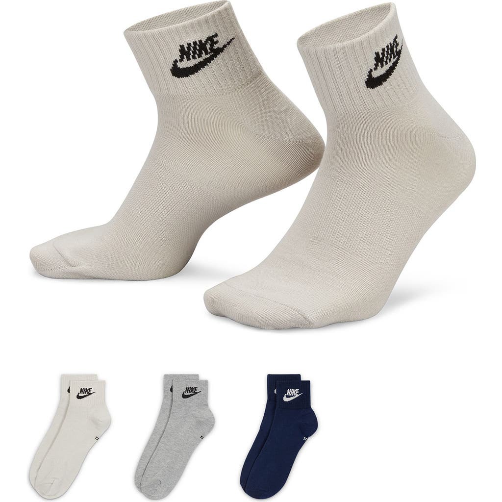 Nike Assorted 3-Pack Dri-Fit Essential Ankle Socks - Multi-Color ...