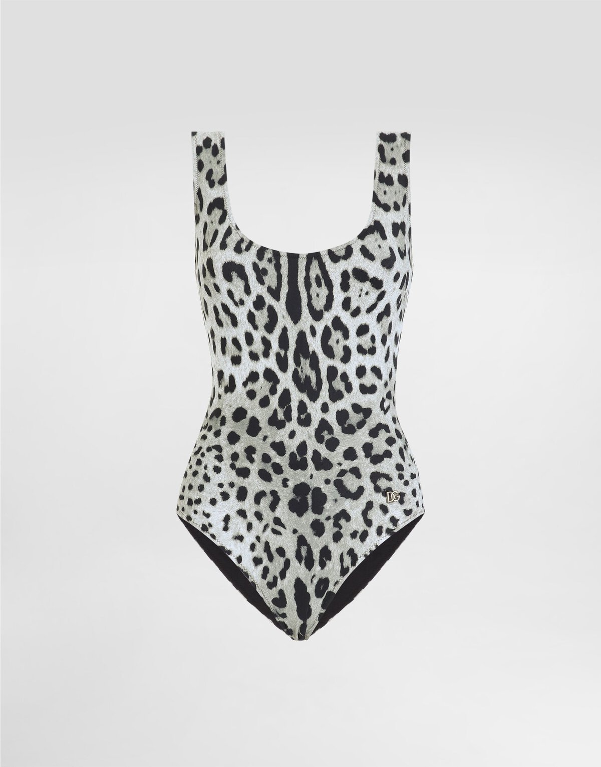 Dolce & Gabbana Leopard- One-Piece Racing Swimsuit - Print | Editorialist