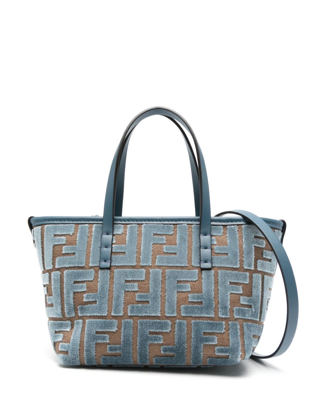 Fendi Mini Roll Tote Bag - Blue | Editorialist