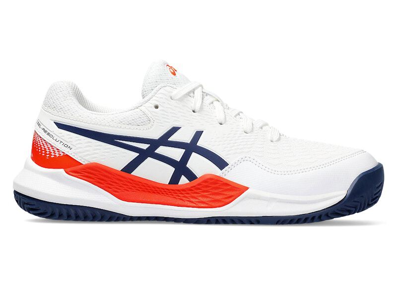 Asics Gel-Resolution 9 Clay White Blue Expanse - White/Blue Expanse ...