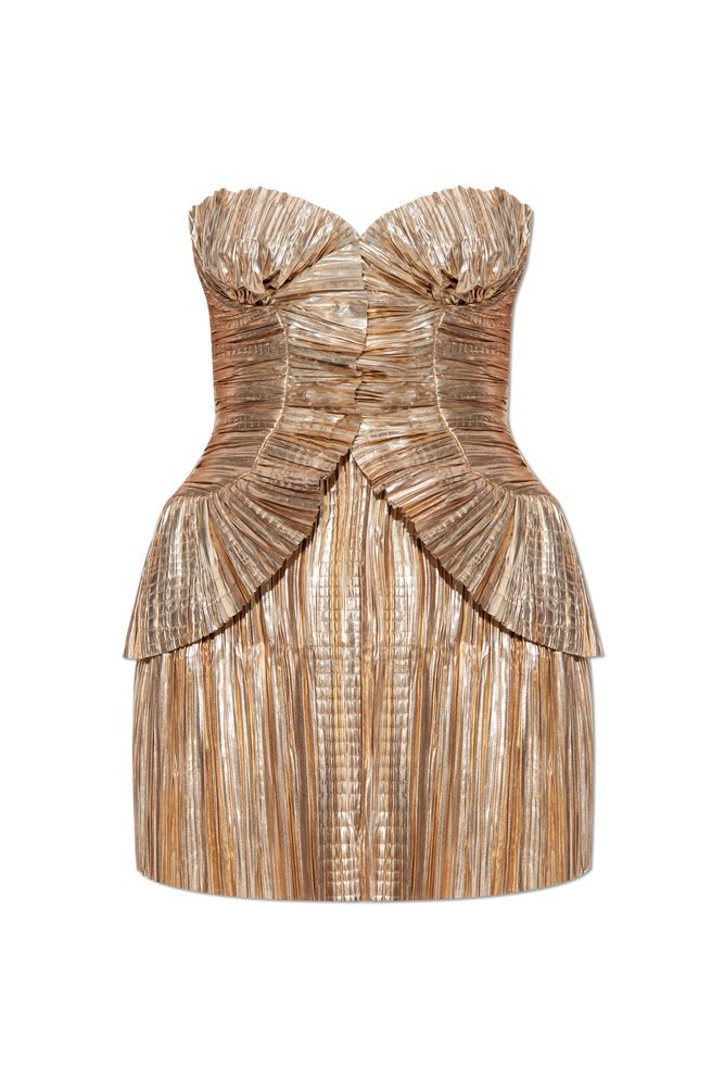 Cult Gaia Charlique Metallic-Effect Dress In Gold - 47% Off | Editorialist