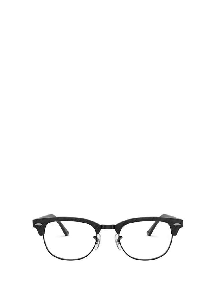 Ray-Ban Clubmaster Browline Frame Glasses In Black - 23% Off | Editorialist
