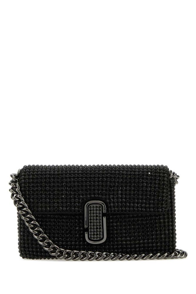 Marc Jacobs Rhinestone J Marc Logo Mini Shoulder Bag - Black - 48% Off ...