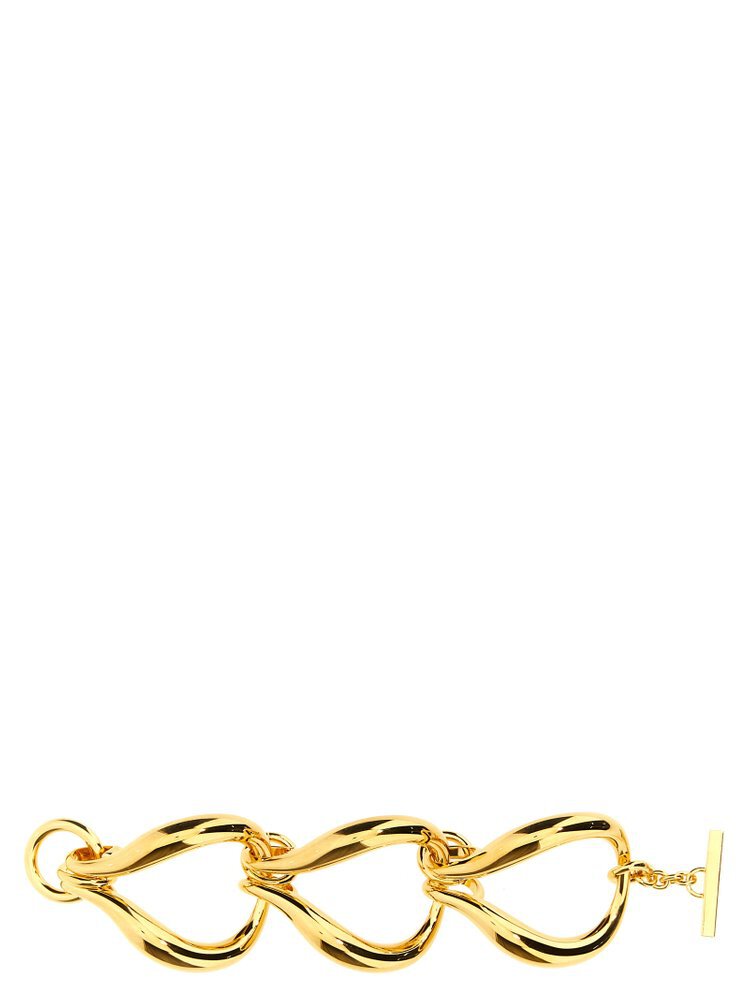 Saint Laurent Oversized Hook-Chain Bracelet In Gold - 4% Off | Editorialist