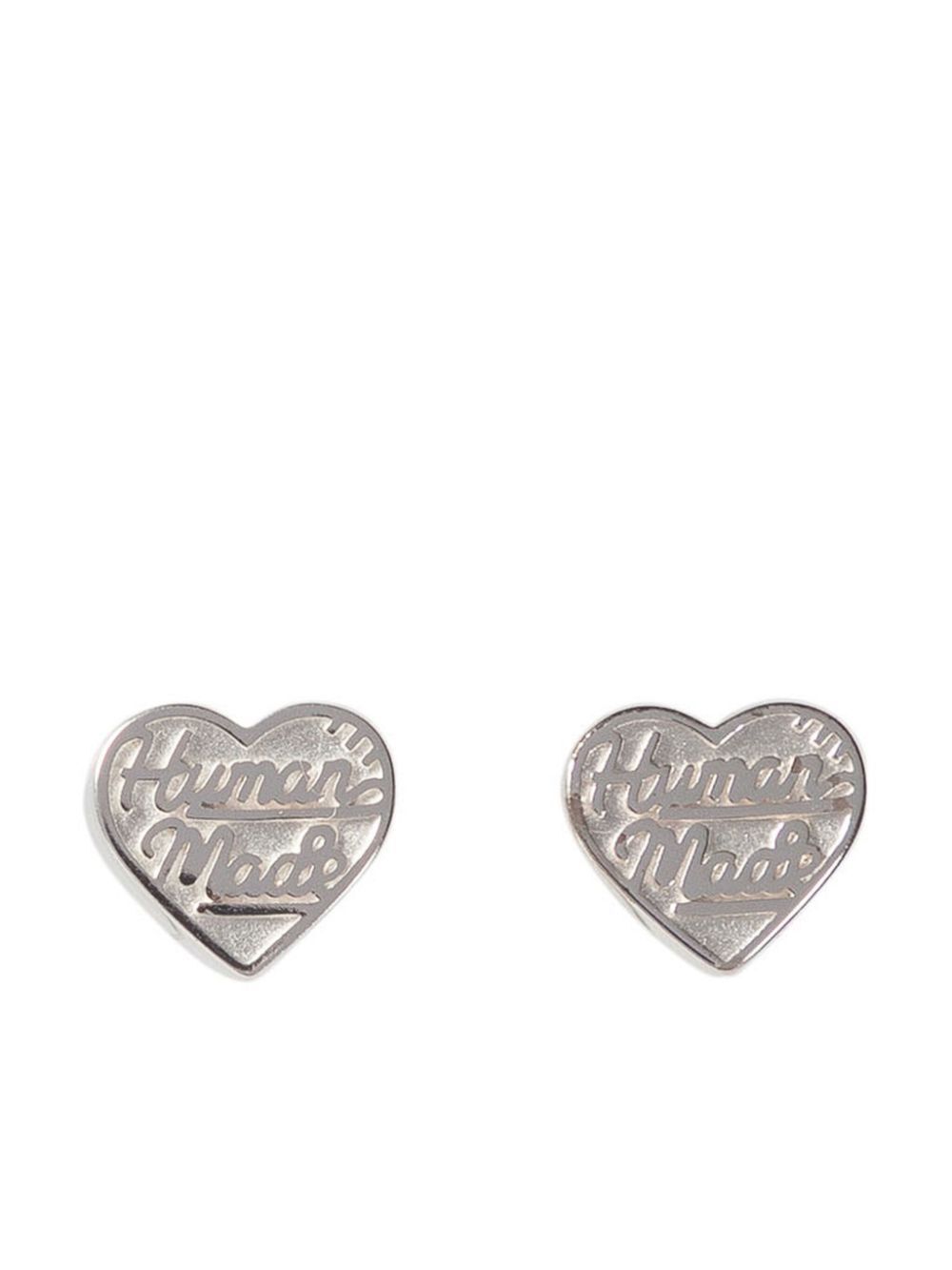 HUMAN MADE HEART SILVER EARRING