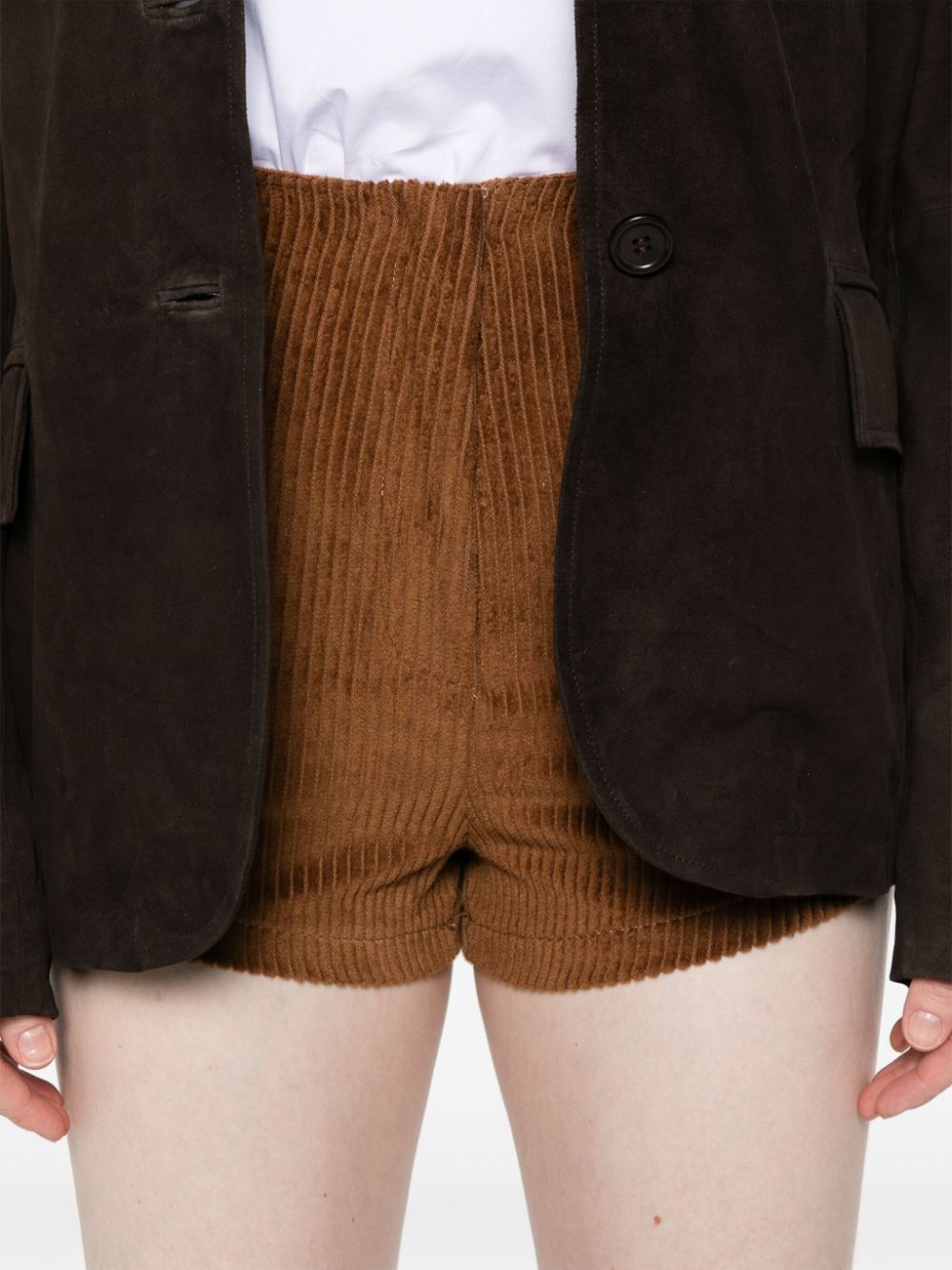 Musier Paris Caity Shorts In Brown - 42% Off | Editorialist Musier Paris Caity Shorts In Brown - 42% Off | Editorialist