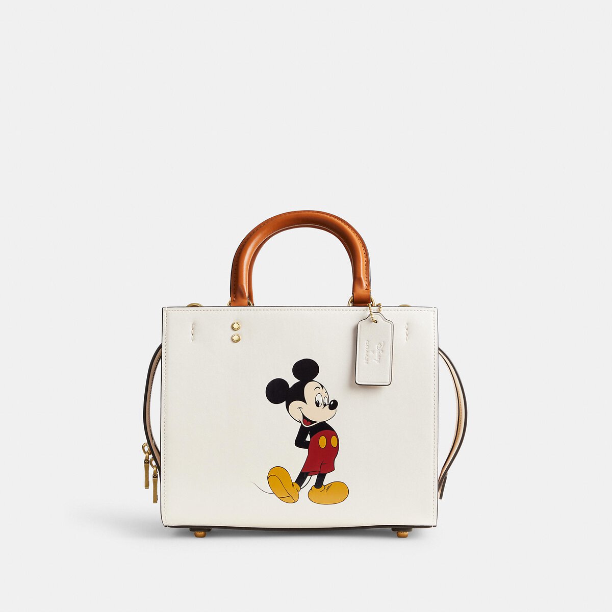 Coach Disney Rogue Bag 25 With Mickey Mouse - Brass/Chalk Multi ...