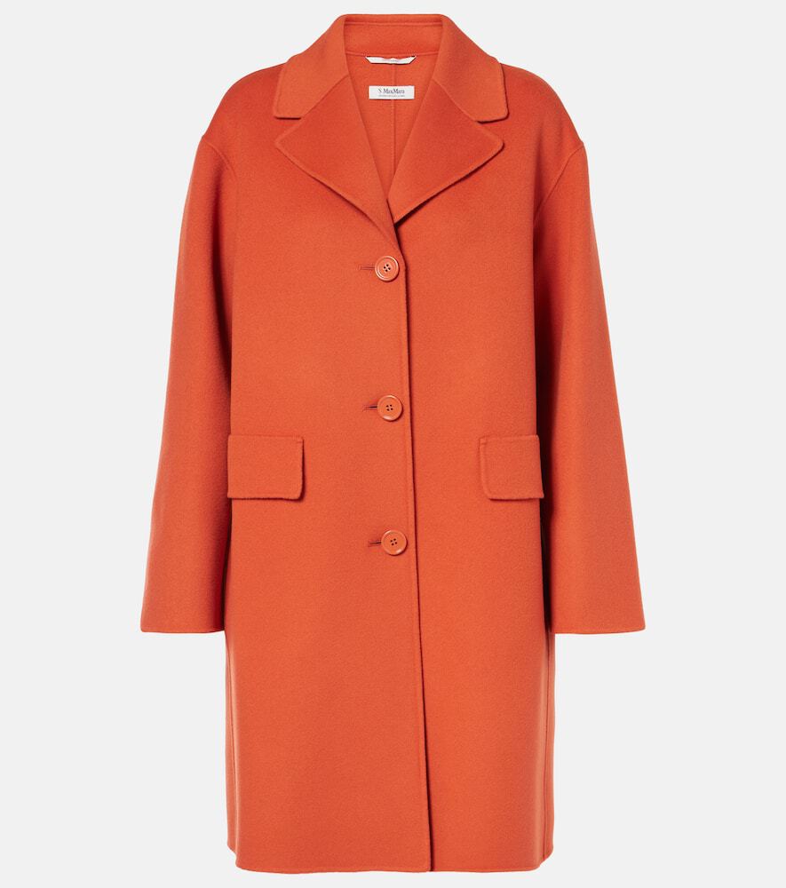 コート MAX MARA OA SINGLE-BREASTED WOOL COAT Max Mara Single-Breasted Wool Coat - Orange - 20% Off