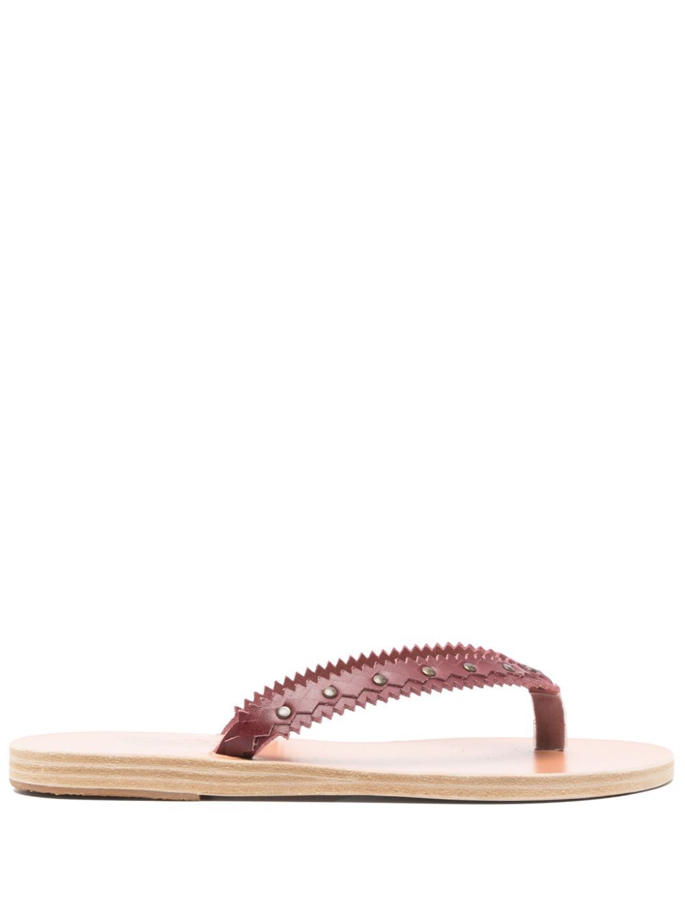 Ancient Greek Sandals Spathi Flip Flops - Red | Editorialist