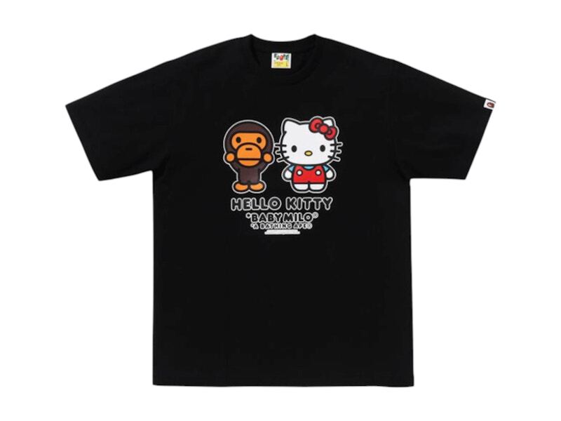 Bape Baby Milo X Hello Kitty Ginza Exclusive T-Shirt - Black 