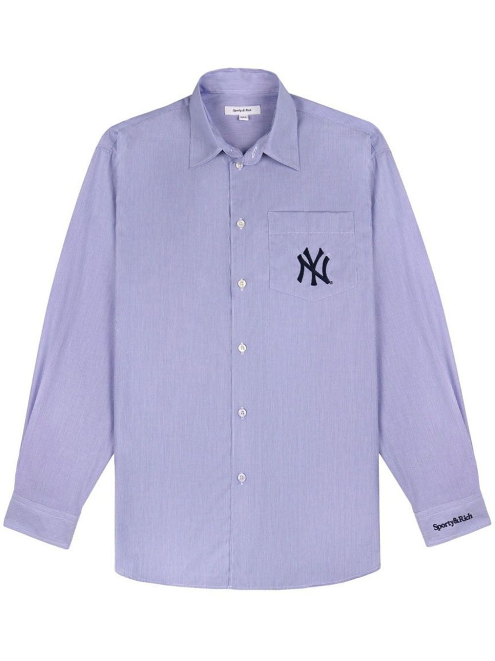 Sporty & Rich X '47 & The New York Yankees Striped Shirt - Blue ...
