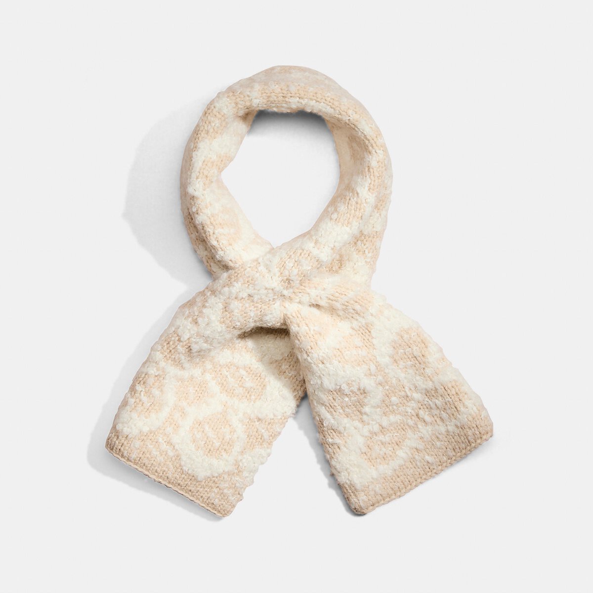 Coach Restored Signature Cashmere Scarf - Chalk | Editorialist