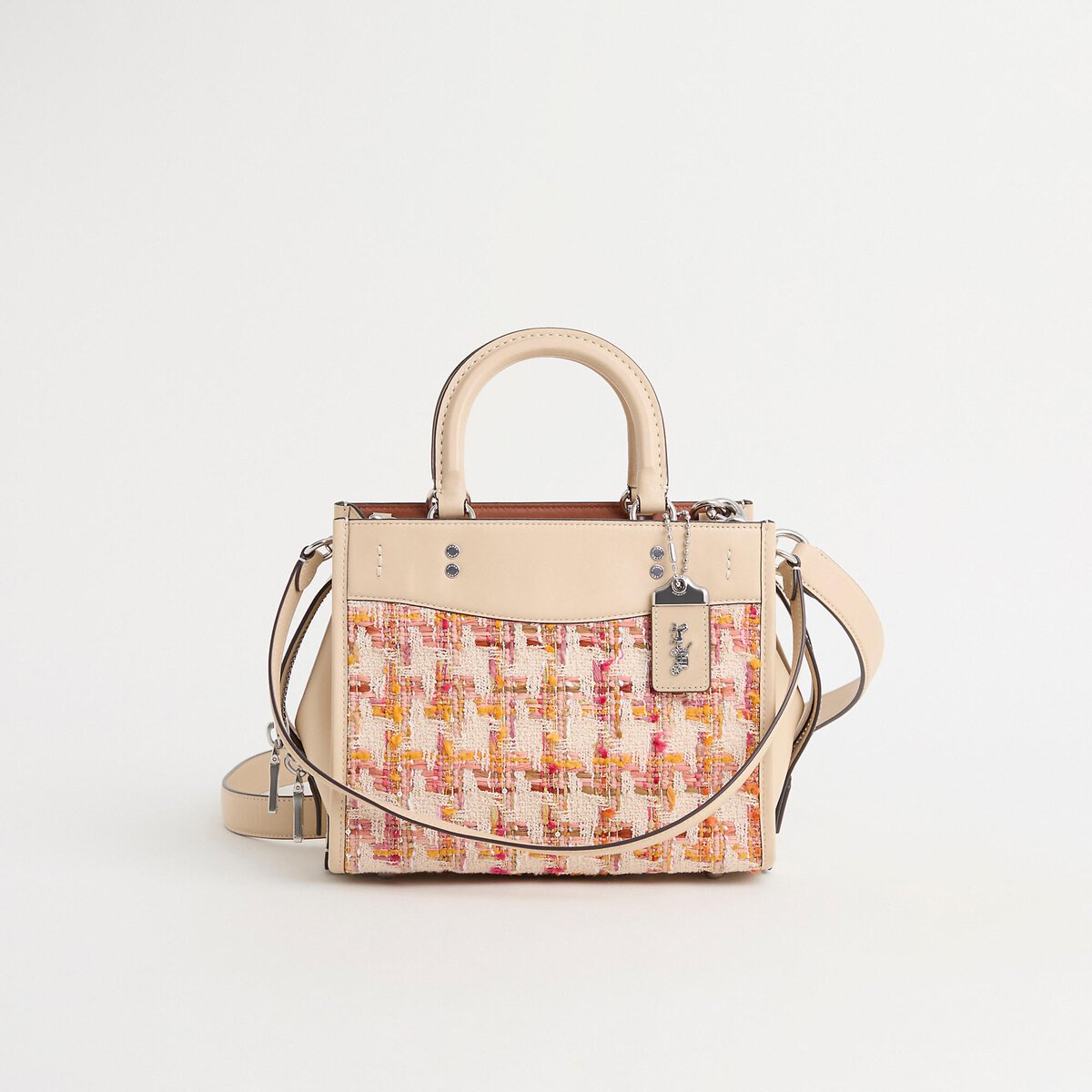 Coach Restored Rogue Bag 25 In Tweed - Silver/Neutral Multi | Editorialist