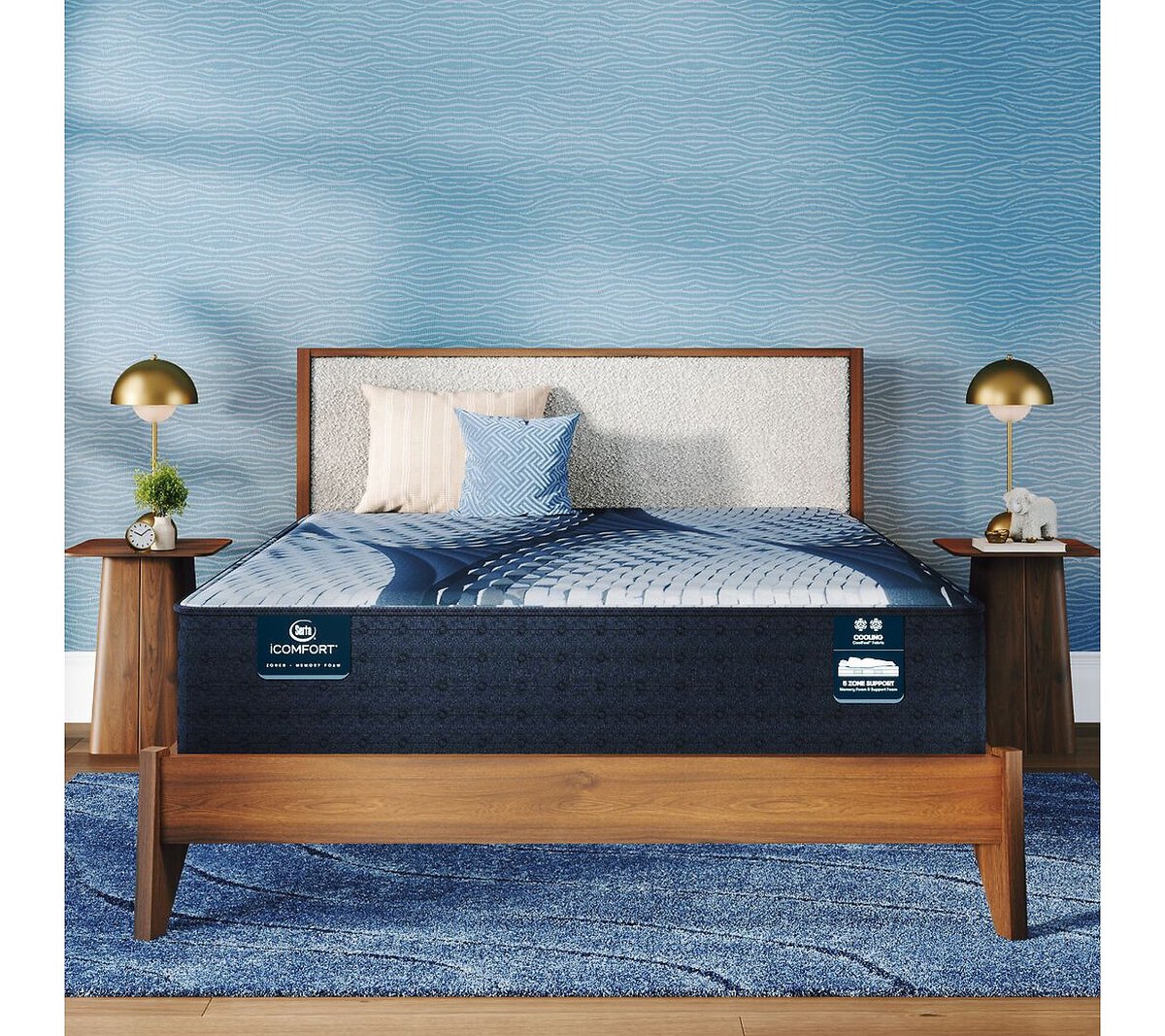 Serta Icomfort Iona 13' Memory Foam Plush Mattress -K Ing - One-Color ...
