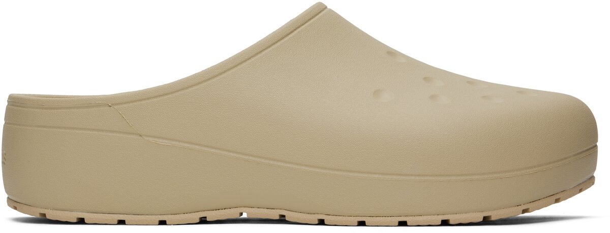 Crocs Beige Classic Quiet Clogs - Bark | Editorialist