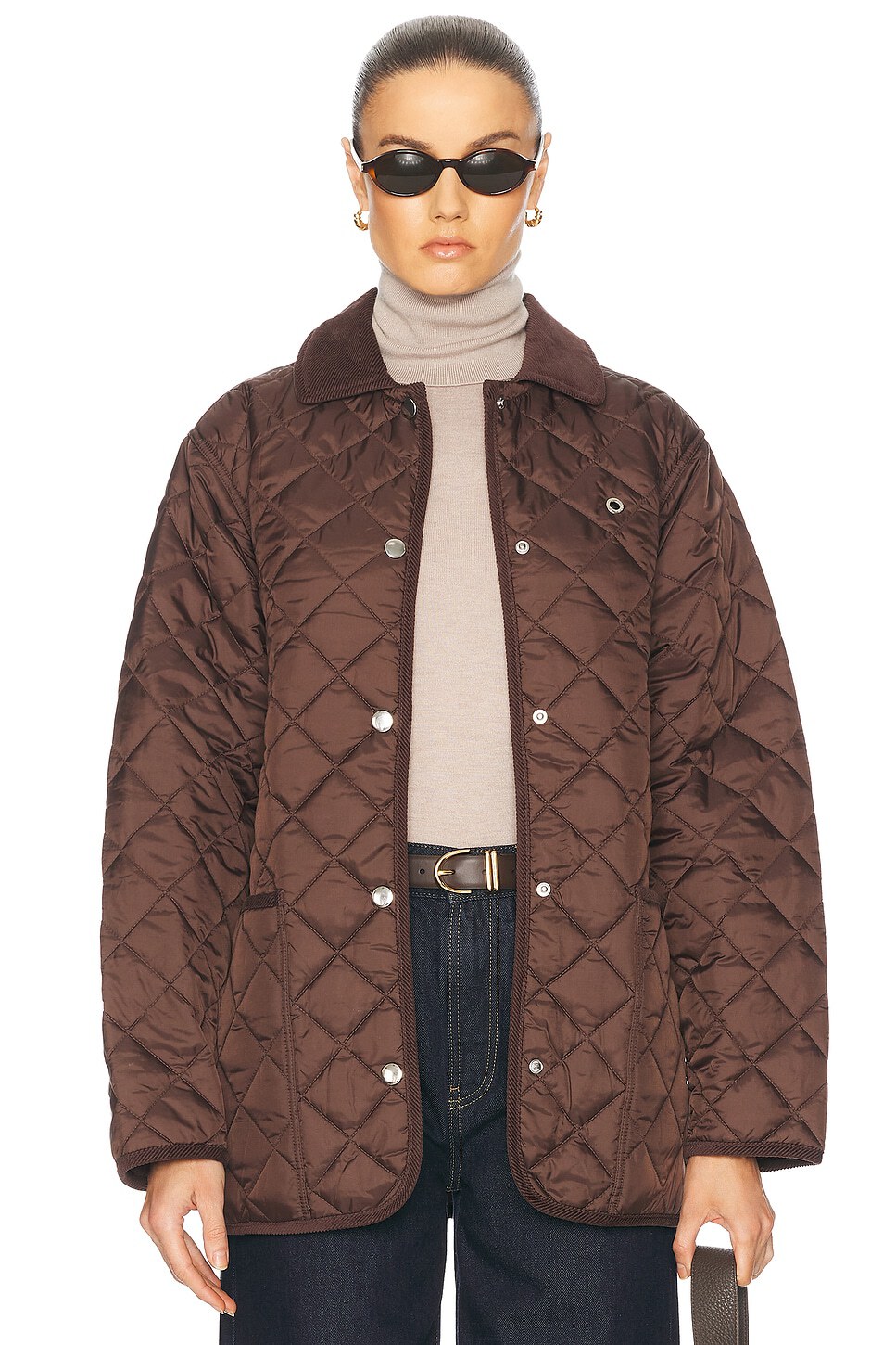 Saks Potts Aiden Jacket In Brown - Chestnut | Editorialist