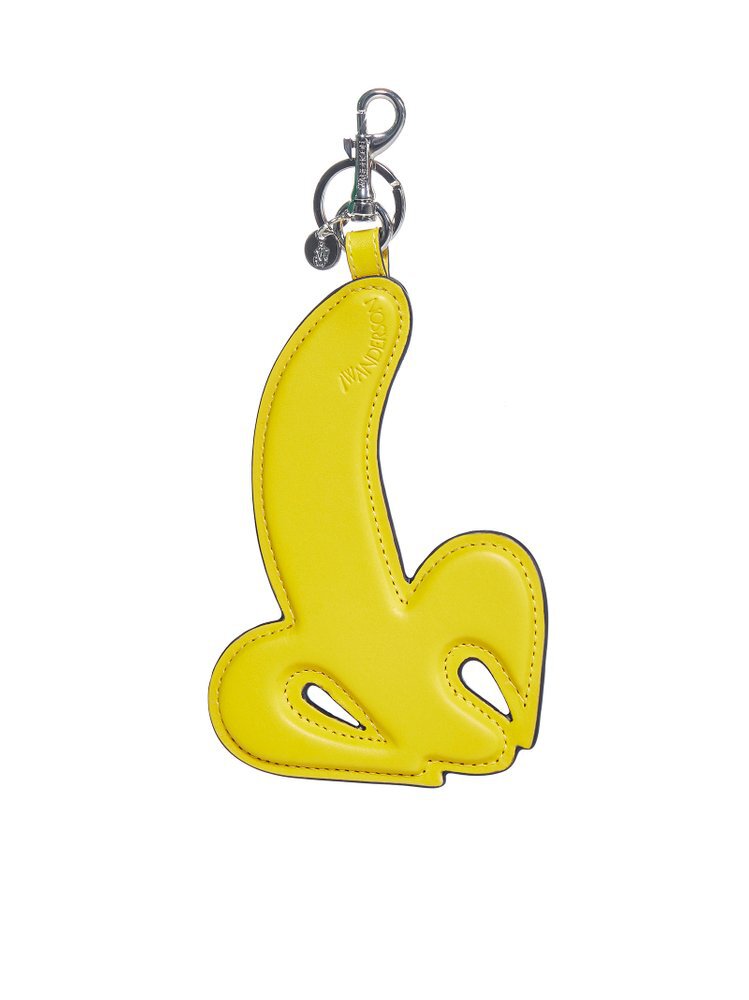 Jw Anderson Logo Embossed Banana Keyring In Yellow - 57% Off | Editorialist