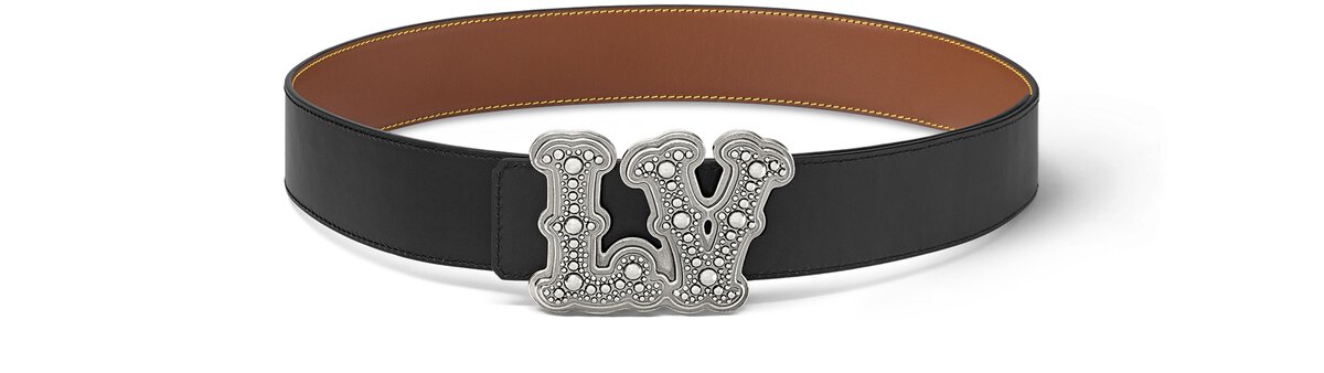 Louis Vuitton Lv Ranch Studs 40mm Reversible Belt - Black | Editorialist