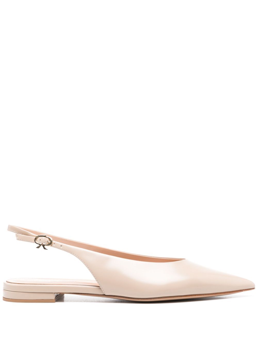 Gianvito Rossi Robbie Ballet Flats - Neutrals | Editorialist