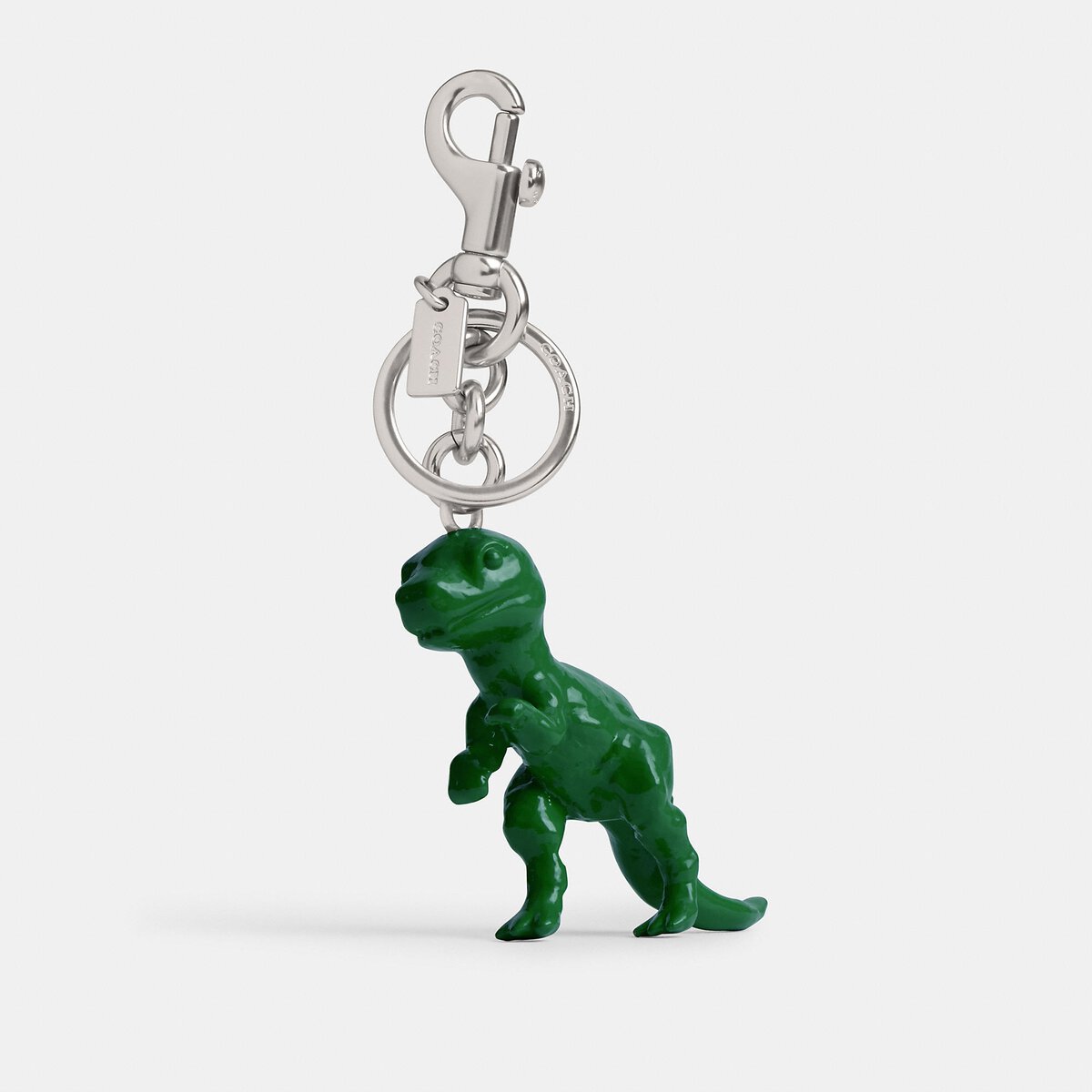 Coach T Rex Bag Charm - Silver/Green | Editorialist
