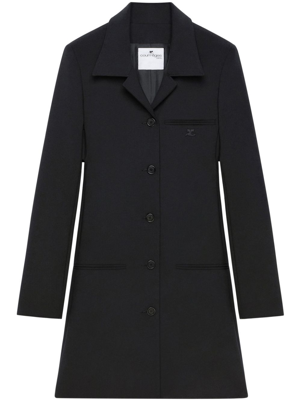 Courreges A-Line Coat - Black | Editorialist