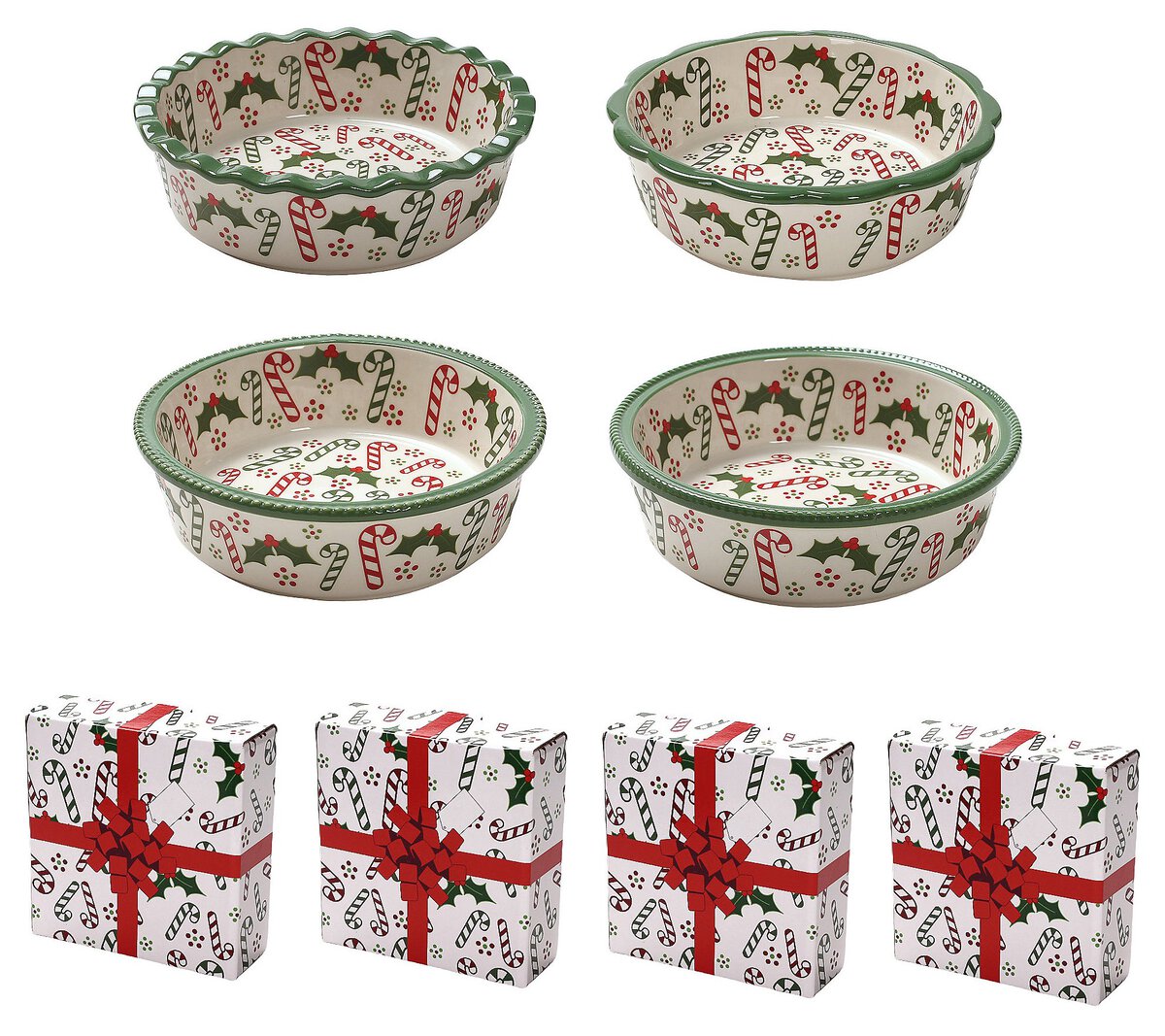 Temp-Tations As Is Set Of 4 Mini Pie Plates - One-Color | Editorialist