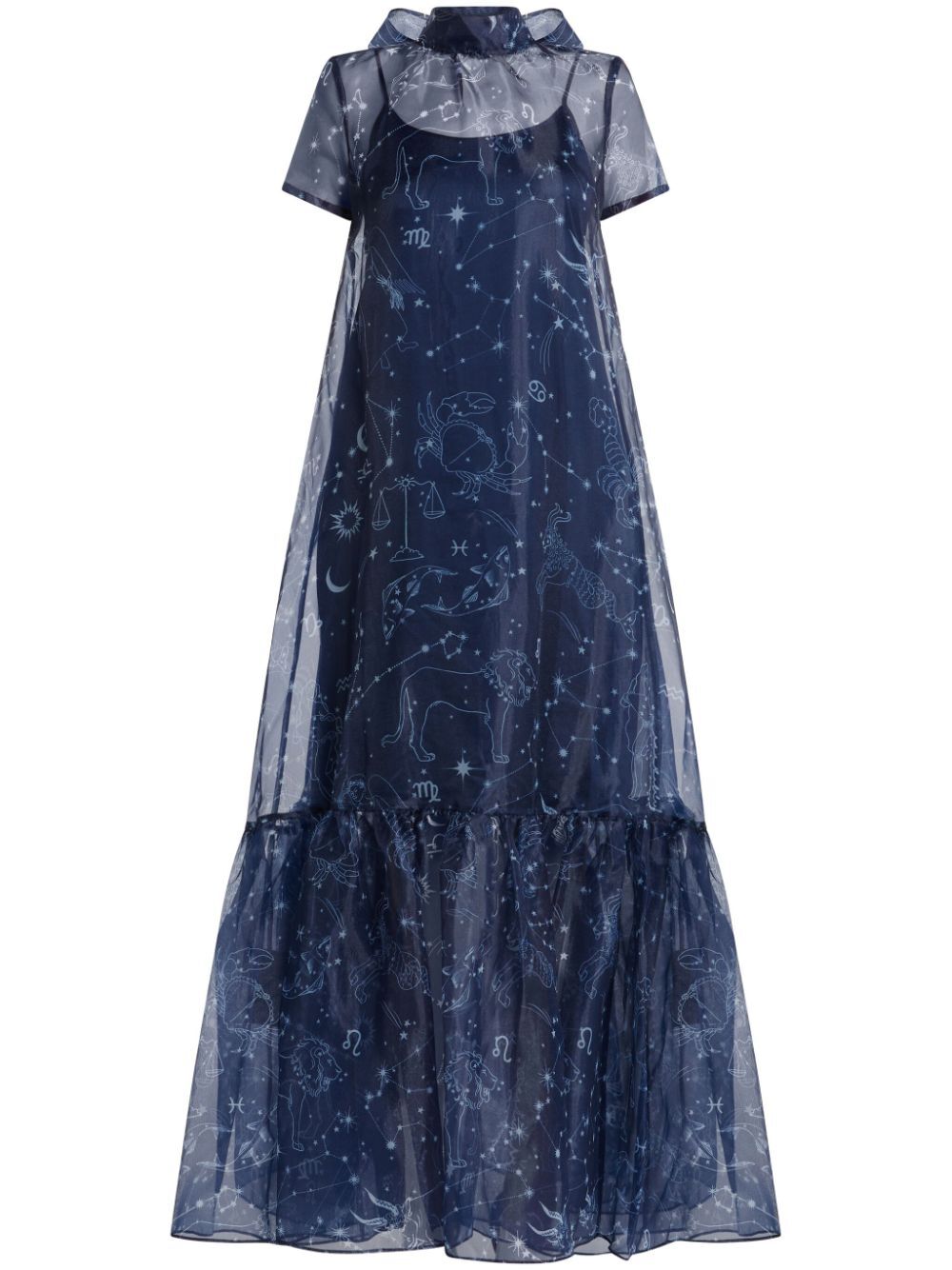 Staud Calluna Maxi Dress - Blue | Editorialist