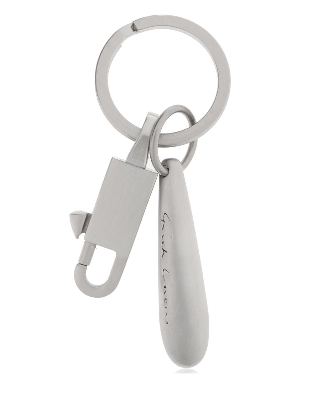Rick Owens Teardrop Keyring - Silver | Editorialist
