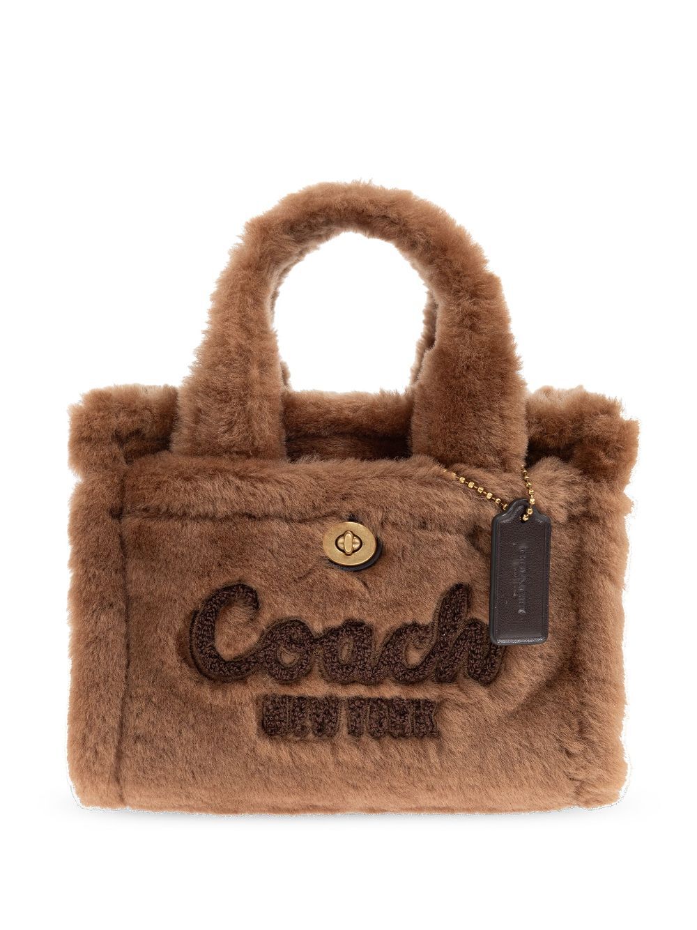 Coach Cargo 20 Shearling Tote Bag - Brown | Editorialist