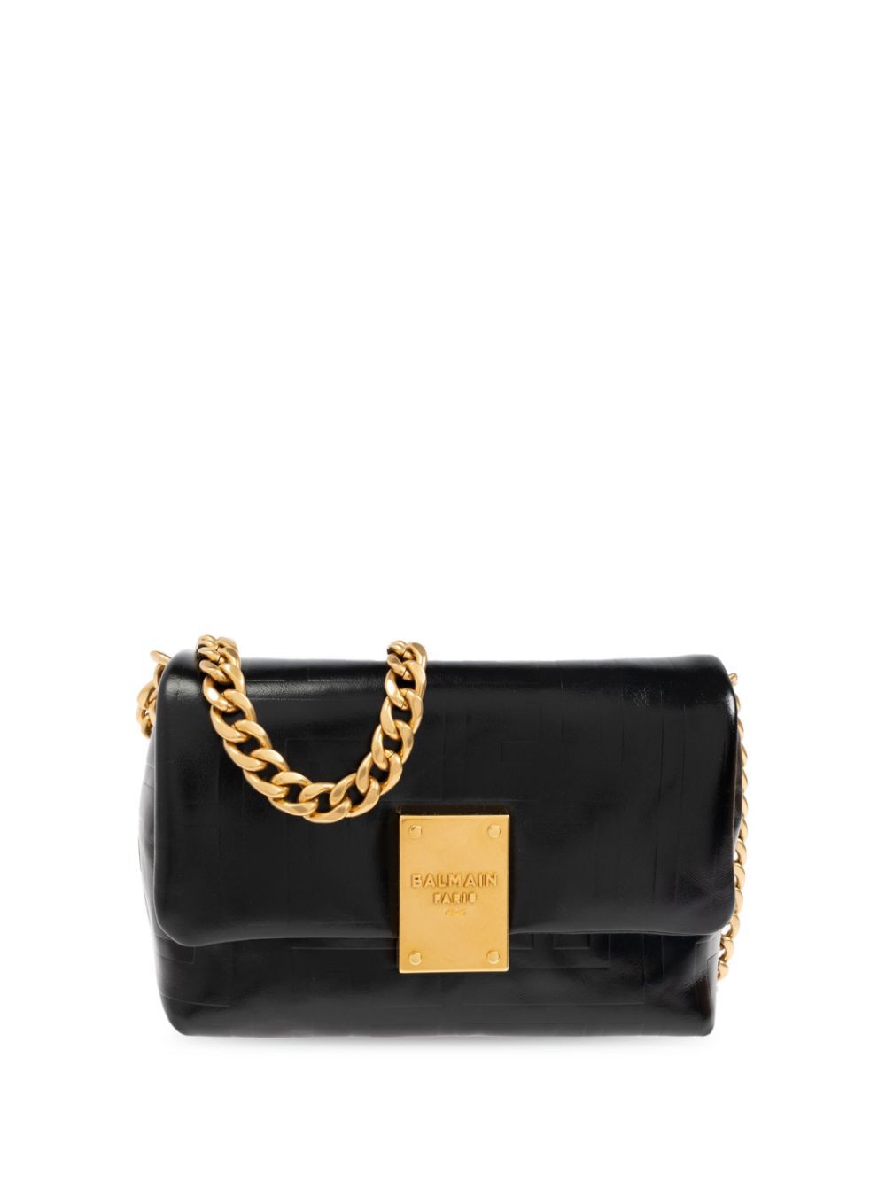 Balmain Logo-Plaque Cross Body Bag - Black | Editorialist