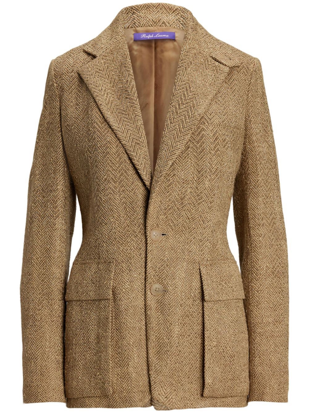 Ralph Lauren Herringbone Blazer - Neutrals | Editorialist