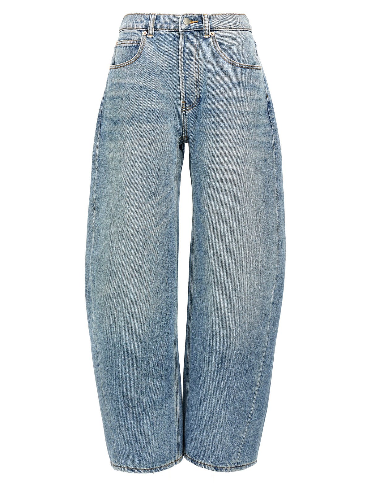 Denim X Alexander Wang Oversized Rounded' Jeans In Light Blue - 1% Off ...
